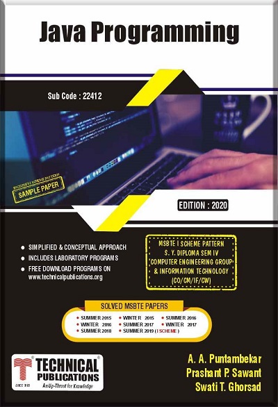 Java Programming for MSBTE I Scheme (IV – Comp.- 22412) | A. A ...