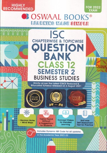 ISC CHAPTERWISE AND TOPICWISE QUESTION BANK CLASS 12 SEM 2 BUSINESS ...