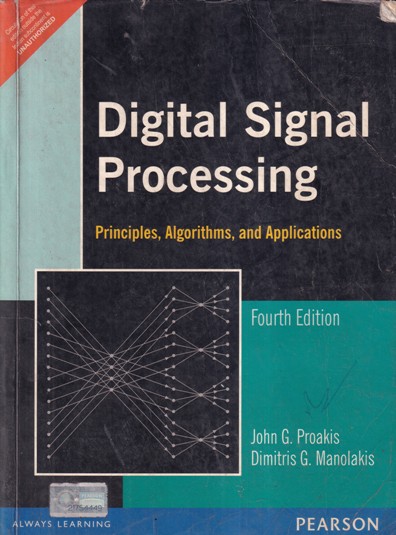 DIGITAL SIGNAL PROCESSING | PEARSON | Pragationline.com