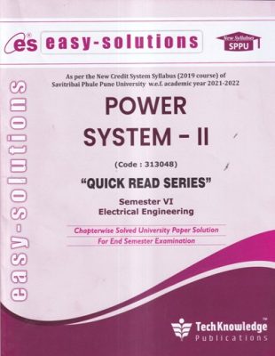 EASY-SOLUTIONS POWER SYSTEM- II (Electrical Engineering SEM 6) SPPU | TechKnowledge Publications ...