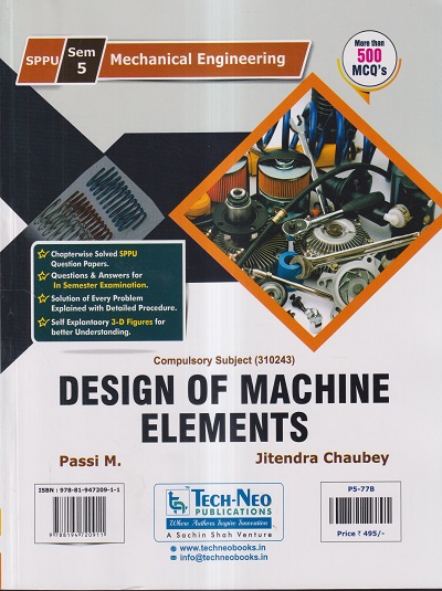DESIGN OF MACHINE ELEMENTS (SEM 5 MECHANICAL ENGINEERING) 001 ...