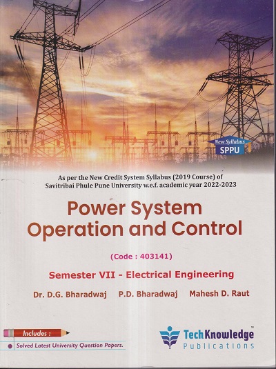 Power System Operation And Control Electrical Engineering Sem 7 Sppu Dr D G Bharadwaj P D