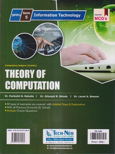 THEORY OF COMPUTATION – Third Year TY Degree Course in Computer Engineering – Semester 5 – SPPU ...