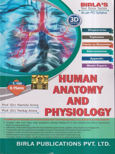 HUMAN ANATOMY AND PHYSIOLOGY D Pharm 1st Year PROF DR NAMITA 