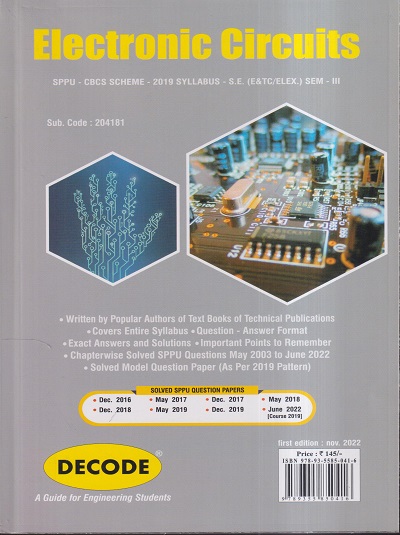 DECODE ELECTRONIC CIRCUITS (E & TC / ELEX SEM 3) SPPU | ATUL P. GODSE ... DECODE ELECTRONIC CIRCUITS (E & TC / ELEX SEM 3) SPPU | ATUL P. GODSE ...