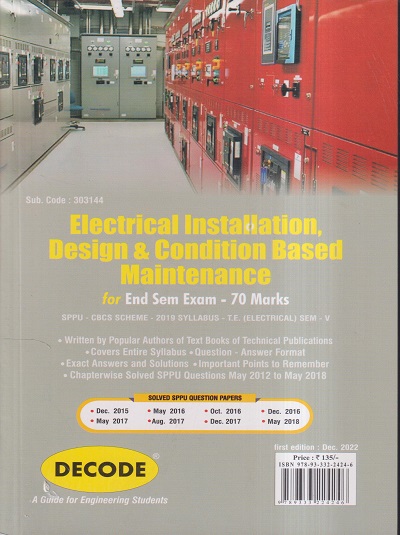 DECODE ELECTRICAL INSTALLATION, DESIGN & CONDITION BASED MAINTENANCE ...
