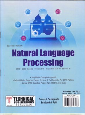NATURAL LANGUAGE PROCESSING (COMPUTER ENGG. SEM 8) SPPU | PRANJALI DESHPANDE, SOUDAMINI PATIL ...